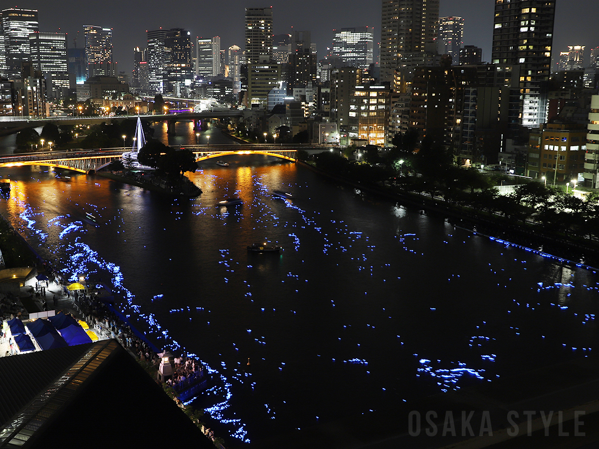 【動画】天満橋で七夕イベント「令和OSAKA天の川伝説」 天の川を川面に再現 – OSAKA STYLE