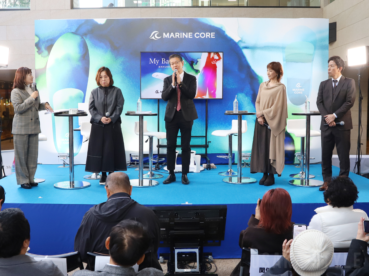 【動画】大阪でインソールブランド「MARINE CORE」製品PR 高島礼子さん、赤星憲広さん登壇 – OSAKA STYLE